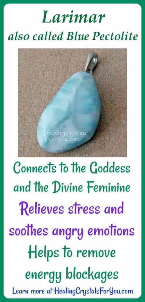Larimar Stone Releases Energy Blocks And Stress - Link Light